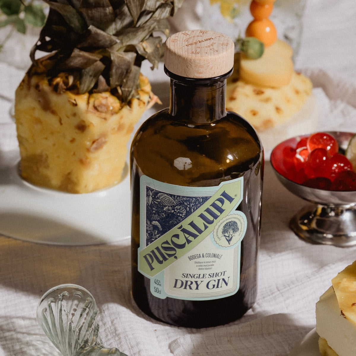 PUŞCĂLUPI SINGLE SHOT DRY GIN, 45% vol. 50cl – Pușcălupi Gin